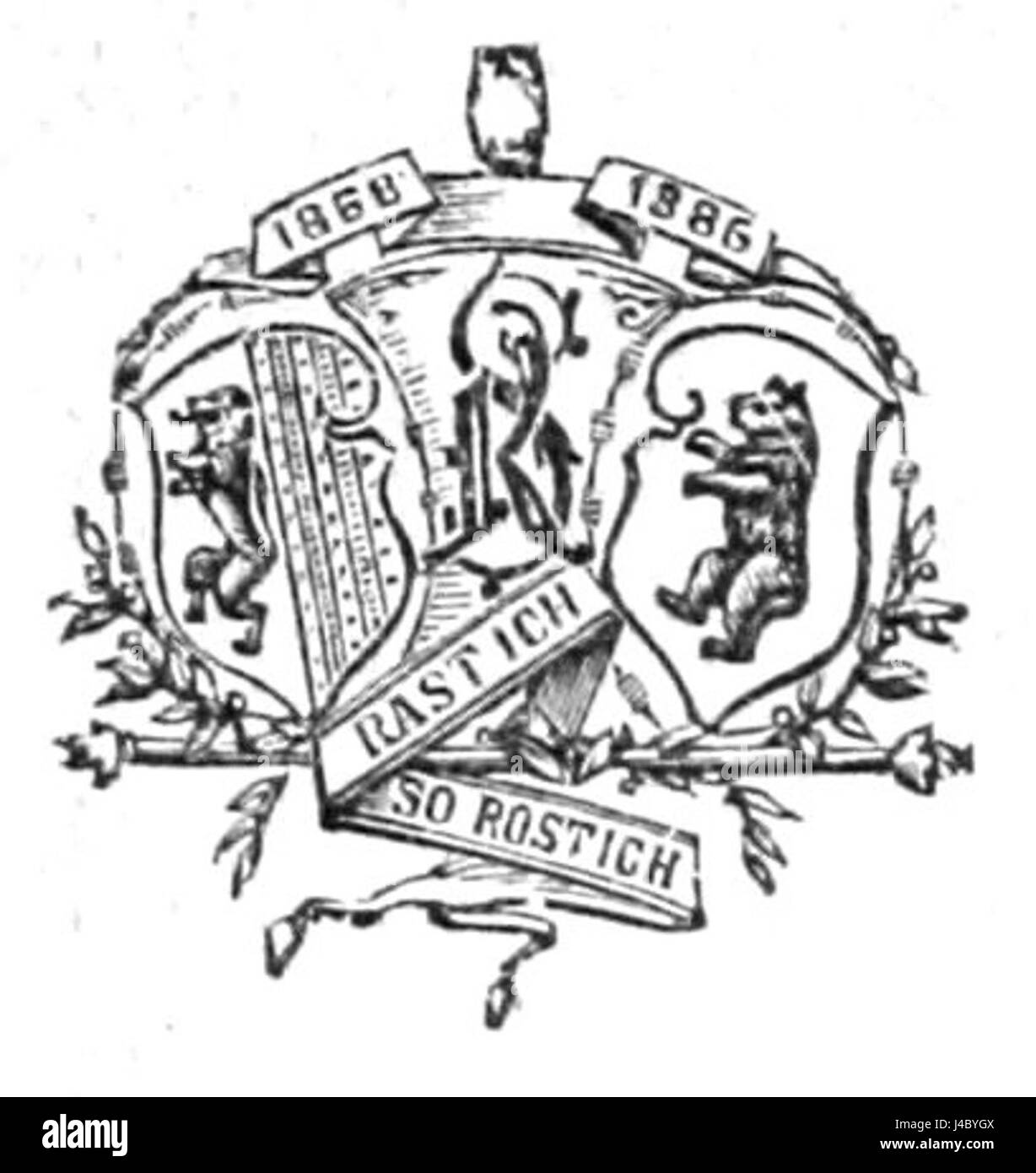 'Rast ich so rost ich' is a German phrase that may translate to 'If I ...