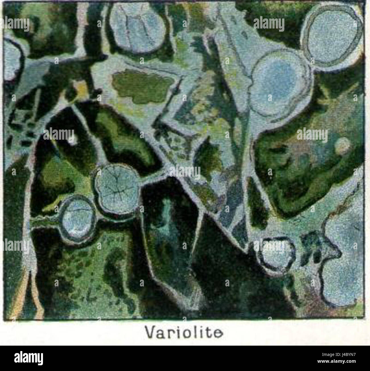 Roche variolite is a type of rock known for its striking appearance ...