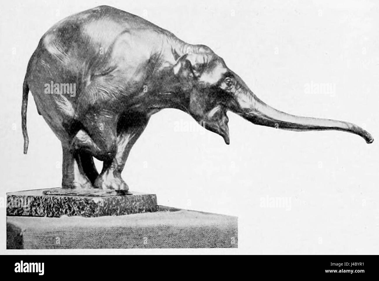 A sculpture by Rembrandt Bugatti of an elephant, demonstrating his ...