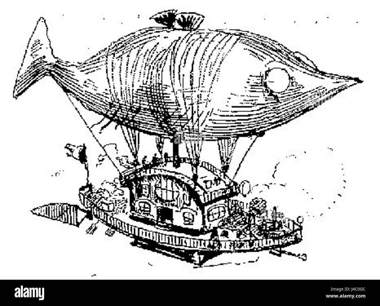 This image is from the book 'Le Vingtième Siècle' by Albert Robida ...