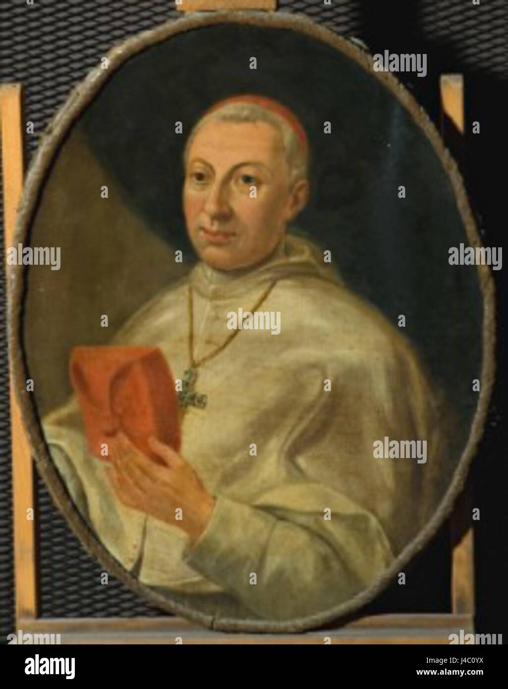 A portrait of Cardinal Andrea Giovannetti, an Italian Catholic cleric ...