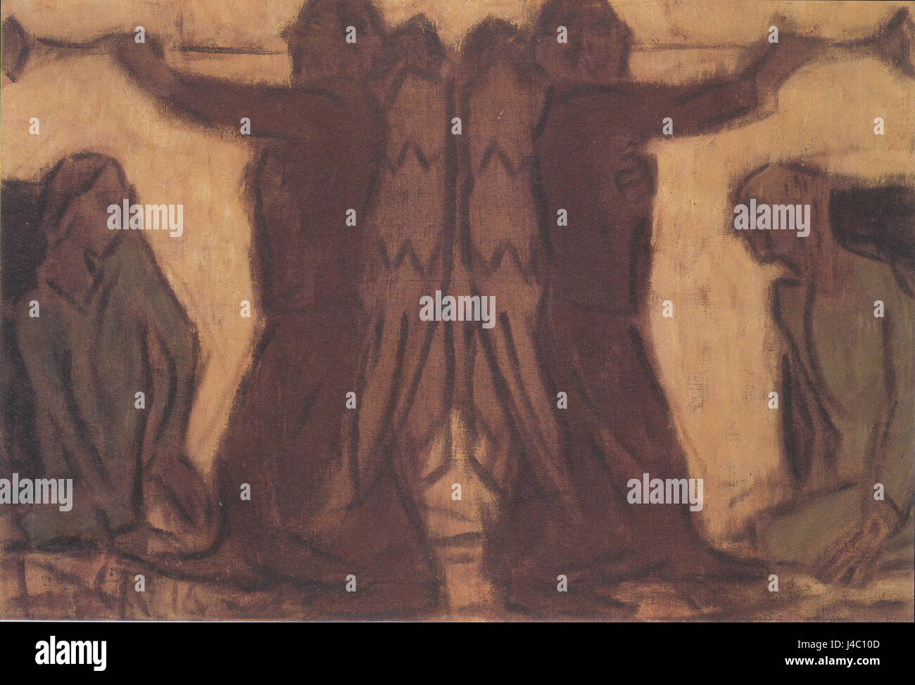 'Auferstehung' (Resurrection) by Rohlfs, painted in 1916, is a ...