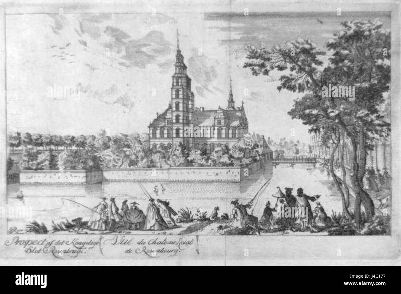 Rosenborg, as depicted by B. Rocque, refers to an artwork or map ...