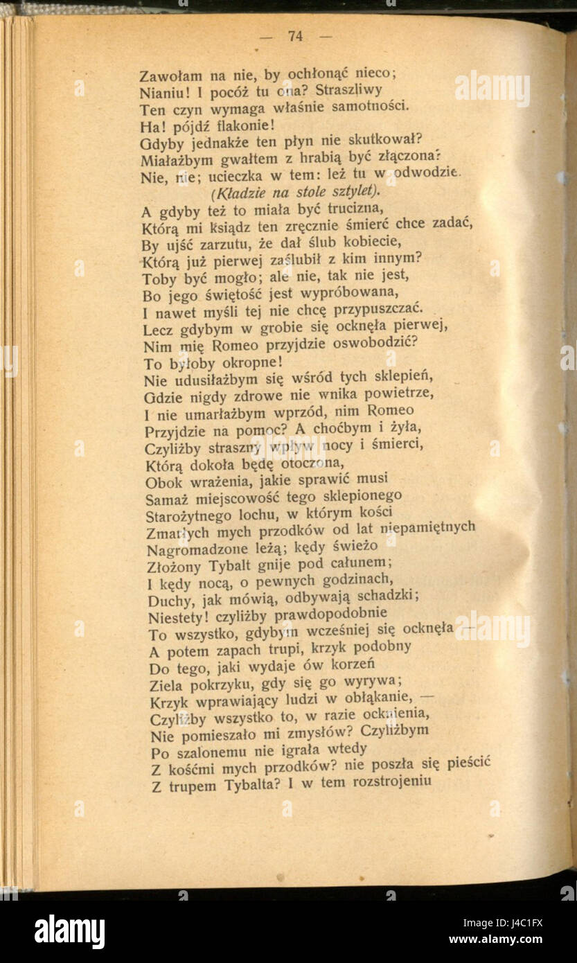 A translation of Shakespeare's *Romeo and Juliet* into Polish ...