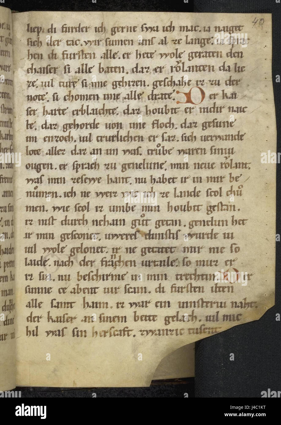 The 'Rolandslied' is an epic poem from the Middle Ages, detailing the ...