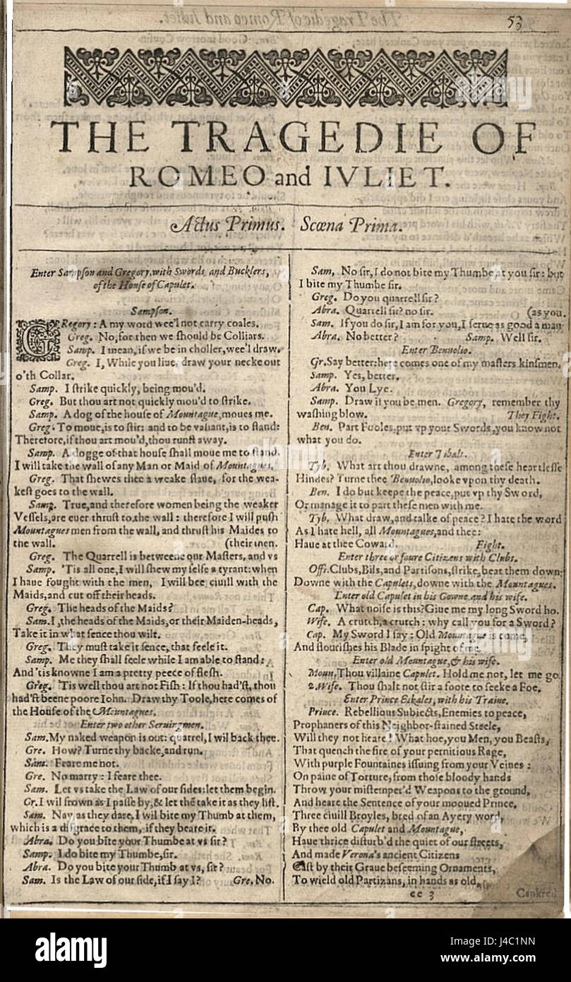 The RJ First Folio refers to the first collected edition of William ...