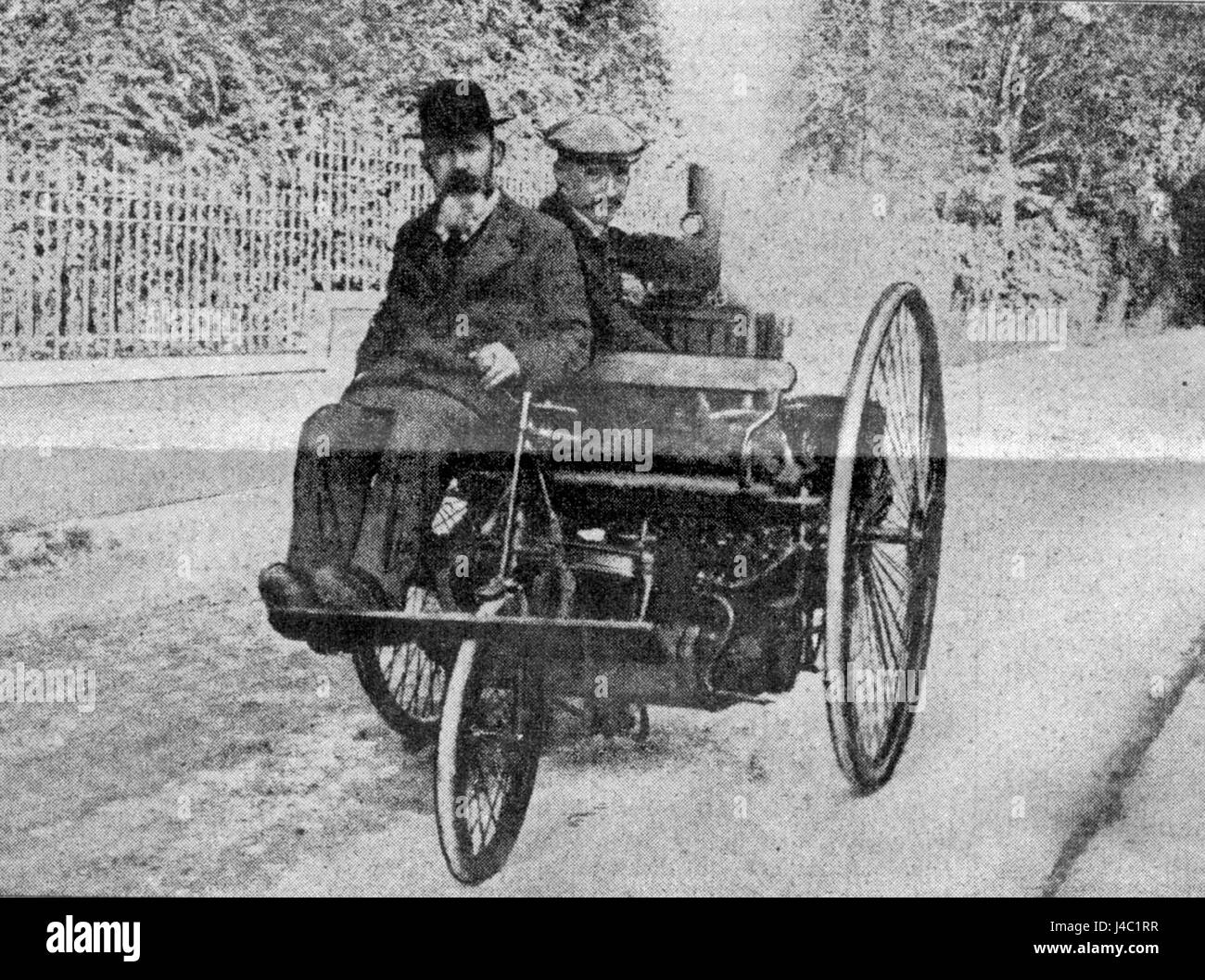 The Rene Thury steam tricycle is an early invention combining steam ...