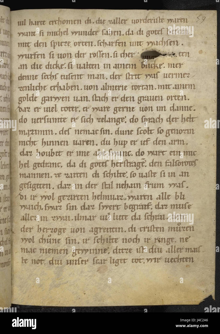 The 'Rolandslied' by Pfaffe Konrad, a medieval epic poem, is recorded ...