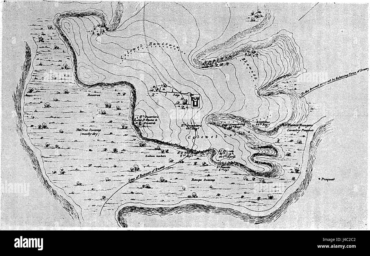 The *Plan of the Battlefield of Orakau* is a historical map detailing ...
