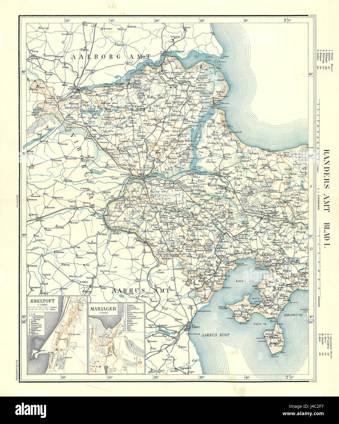 Map of randers hi-res stock photography and images - Alamy