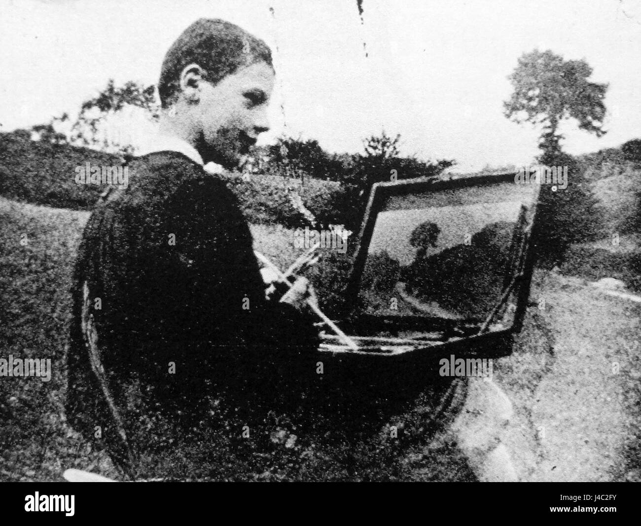 'Le chemin,' a painting by Robert Antoine Pinchon from 1898, showcases ...