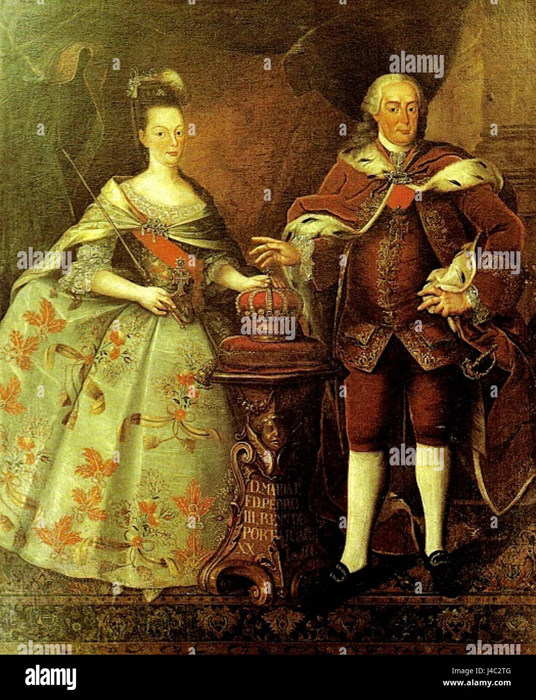 Rainha e Rei Maria e Pedro Stock Photo - Alamy