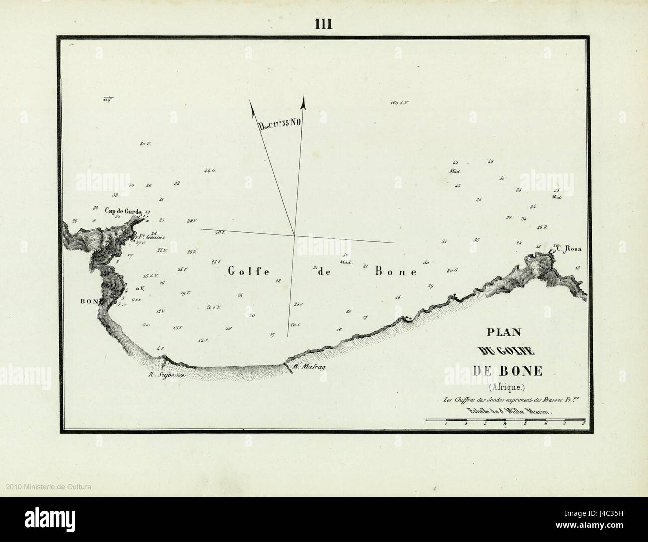 This title refers to a map (plan) of the Gulf of Bone, located in ...