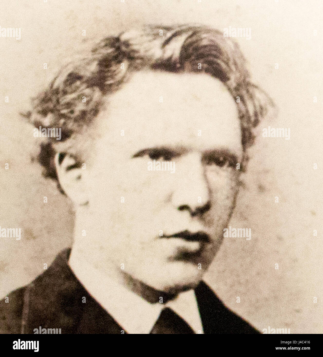 A photograph of Vincent Willem van Gogh taken during his youth ...