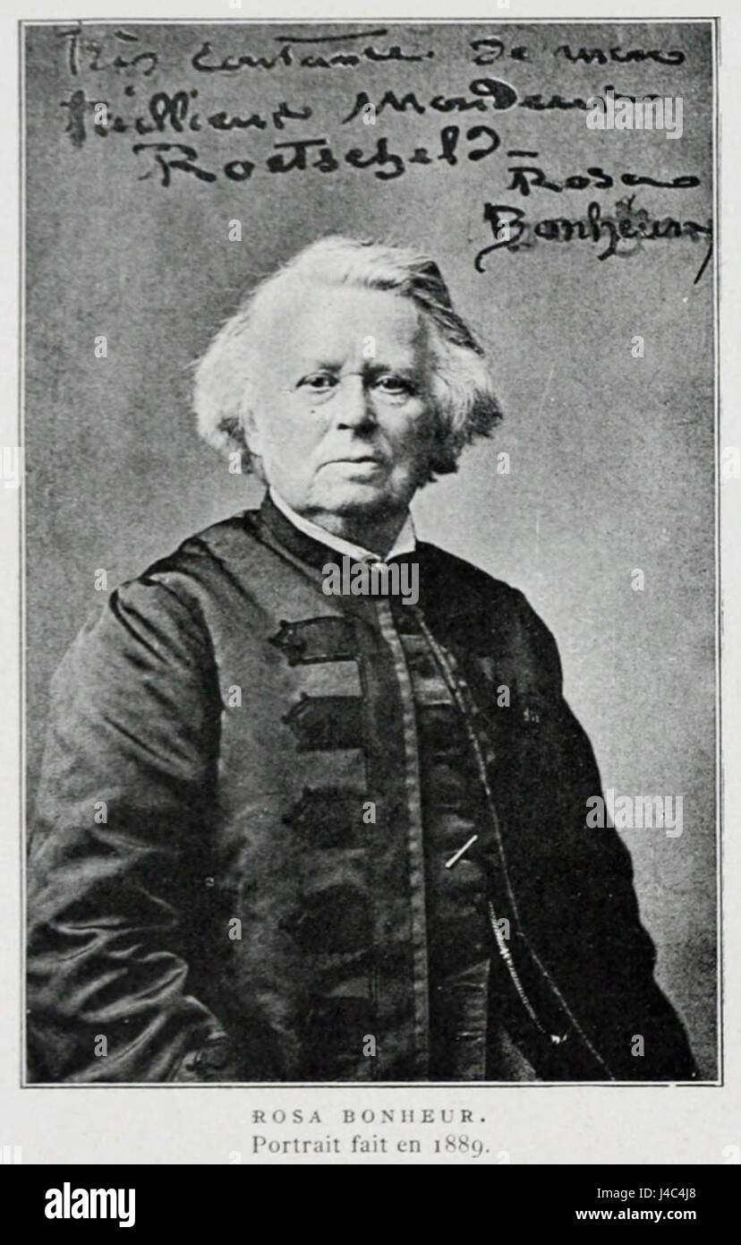 Rosa Bonheur, a prominent French artist known for her realistic animal ...