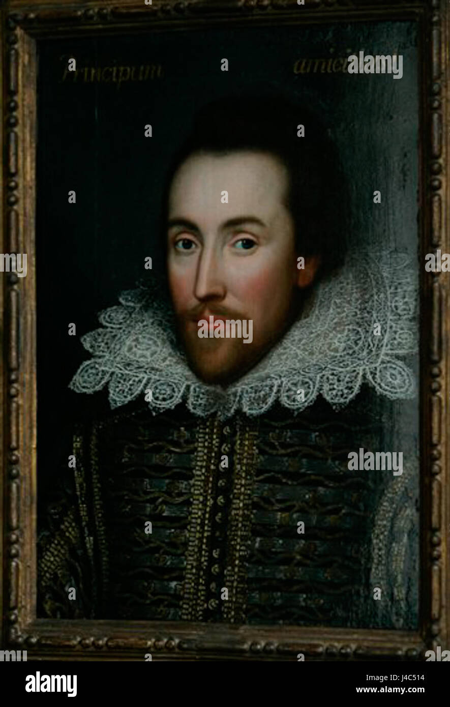 This iconic portrait represents William Shakespeare, one of the ...