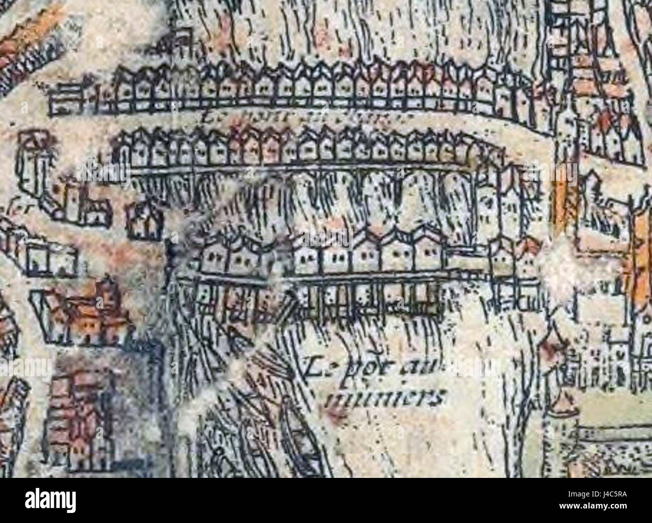 This map, 'Plan de Paris vers 1530', by Braun, illustrates Paris around ...