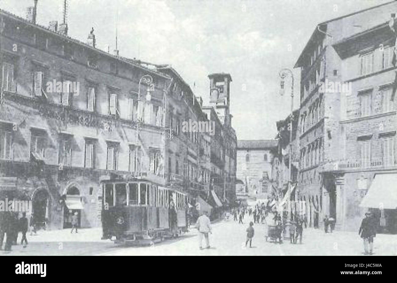 Corso Vannucci is one of the main streets in Perugia, Italy, known for ...