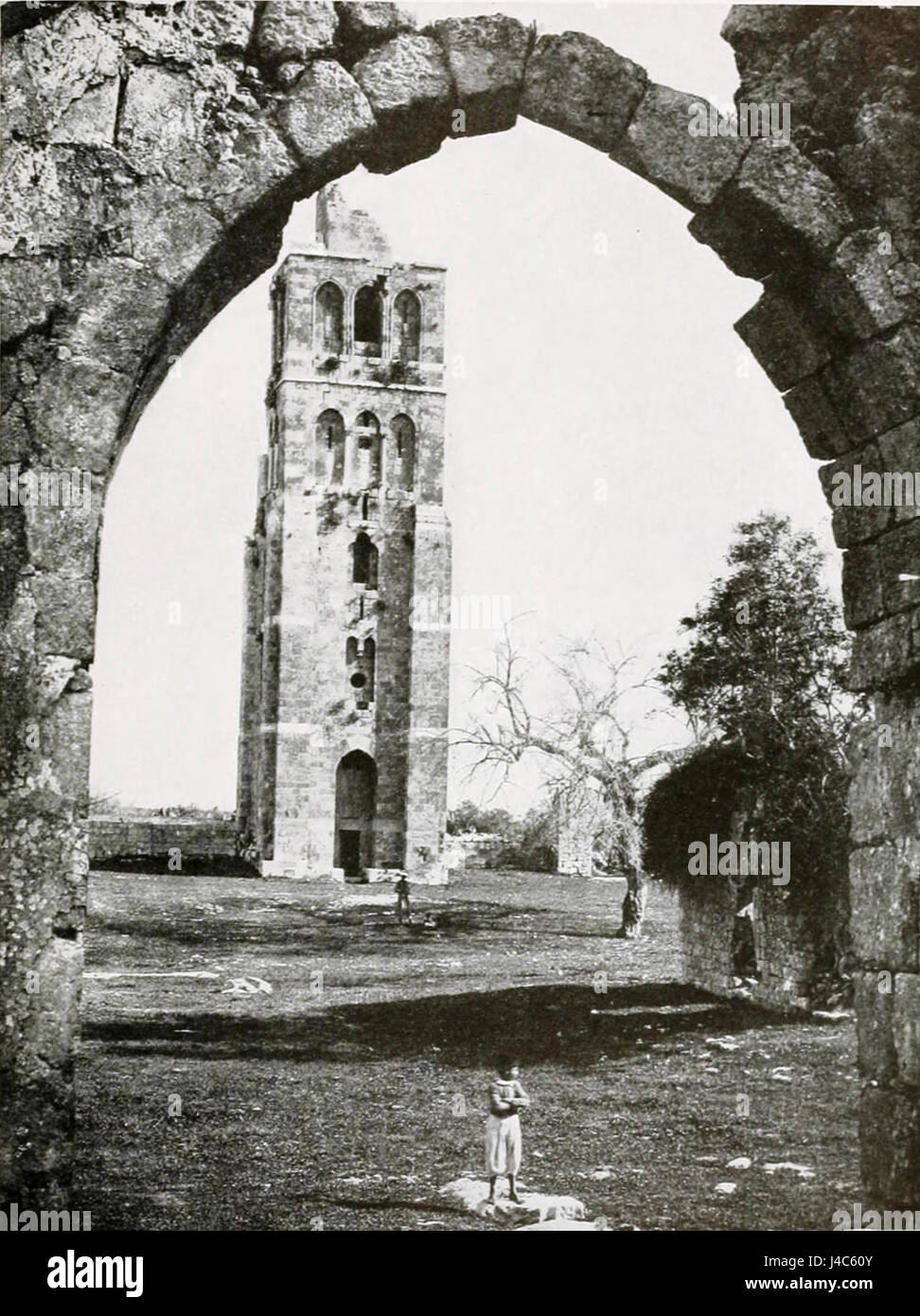 Ramla tower 1910 Stock Photo - Alamy