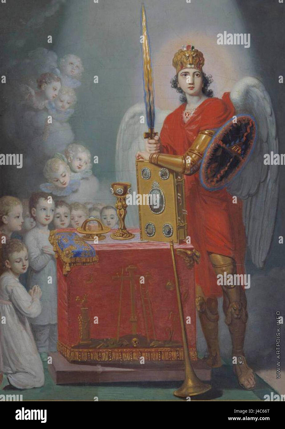 This painting by V. Borovikovskiy depicts Paul I of Russia's children ...