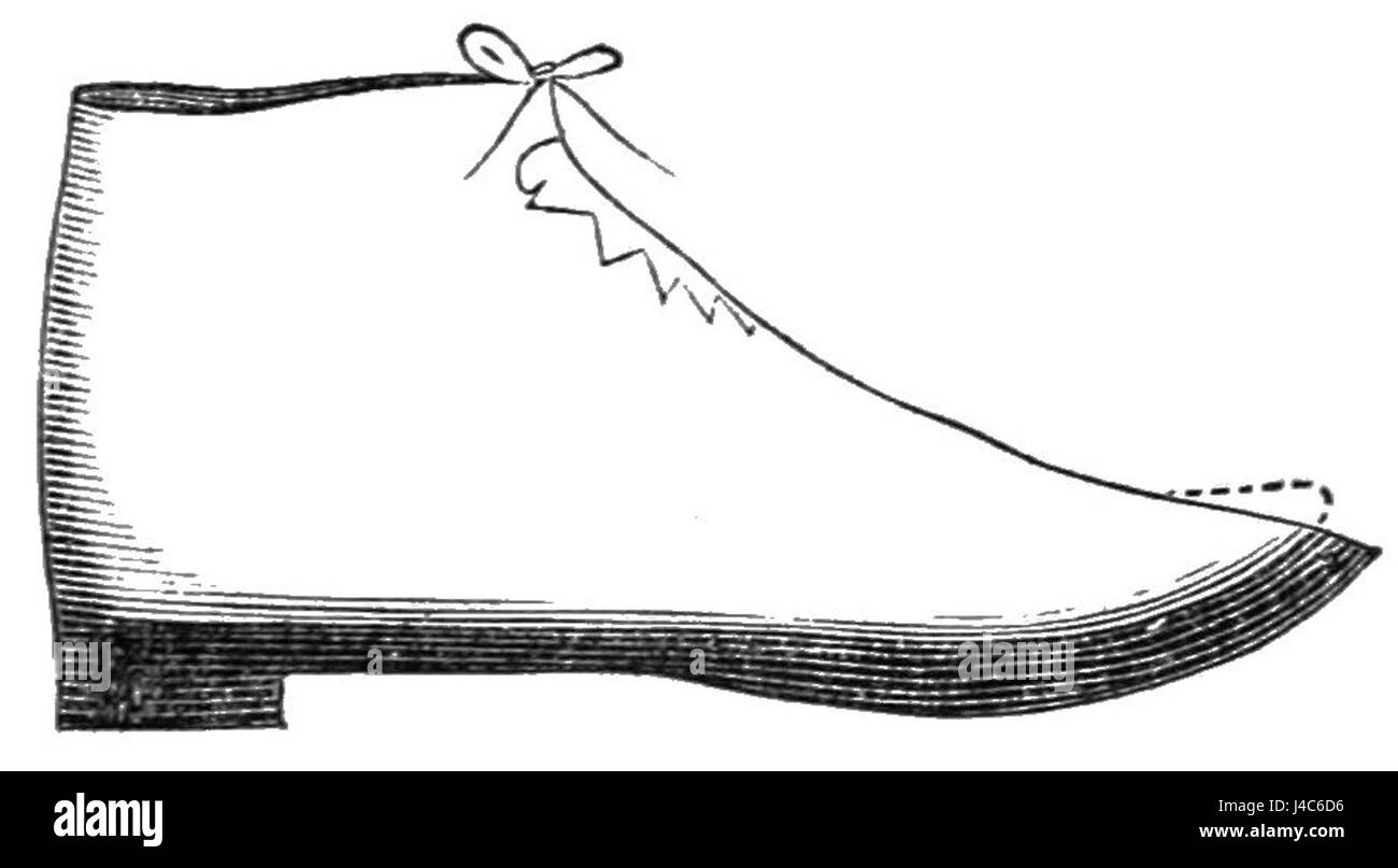 The 'wedge-toed shoe' featured in PSM V24 D674 illustrates an early ...