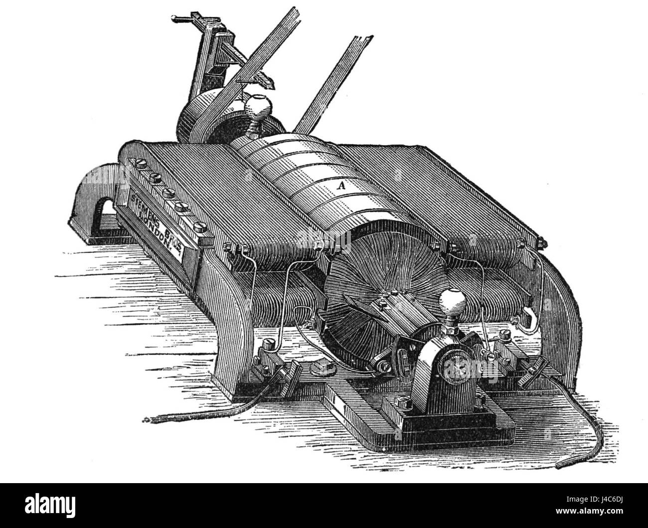 An image from the PSM V24 D764 publication, depicting a dynamo motor ...