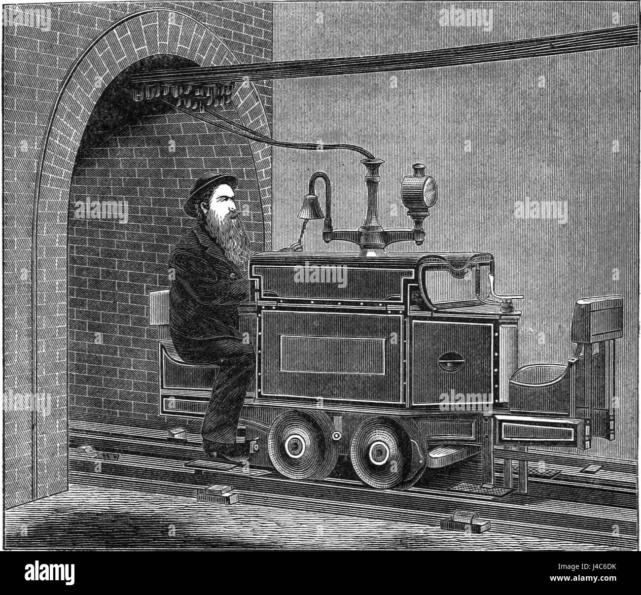 The Siemens and Halske electric train, showcased at the 1881 Paris ...