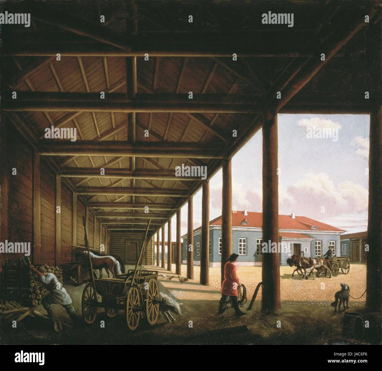 The postal station artwork by Alexandra Venetsianova, housed in the ...