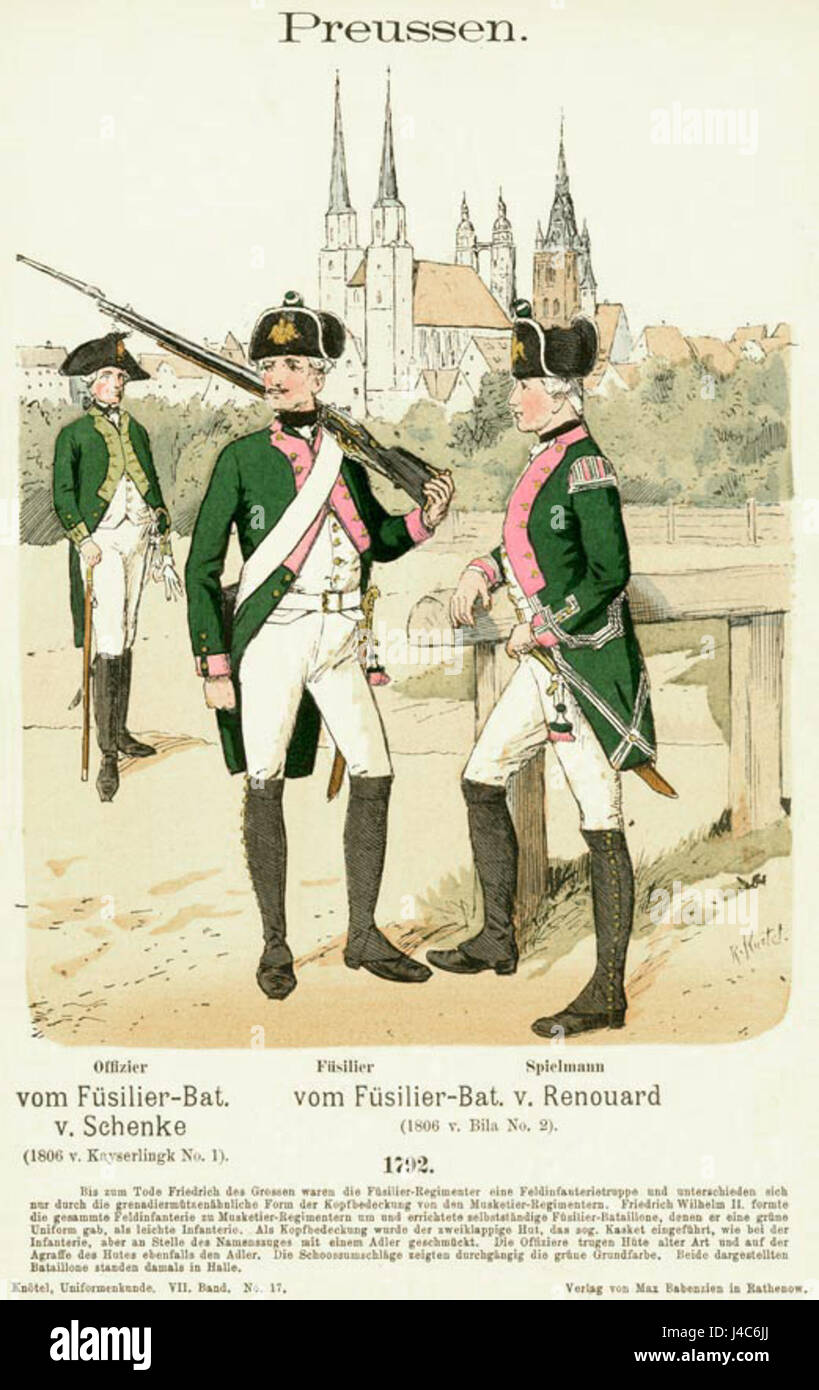 Prussian Fusiliers were an elite infantry unit of the Prussian Army ...