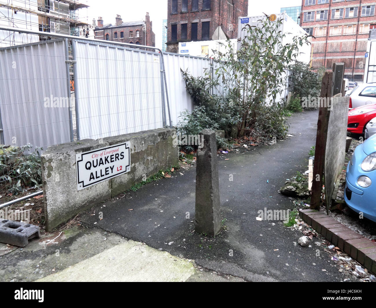 Quakers Alley in Liverpool, photographed on November 28, 2014, is a ...
