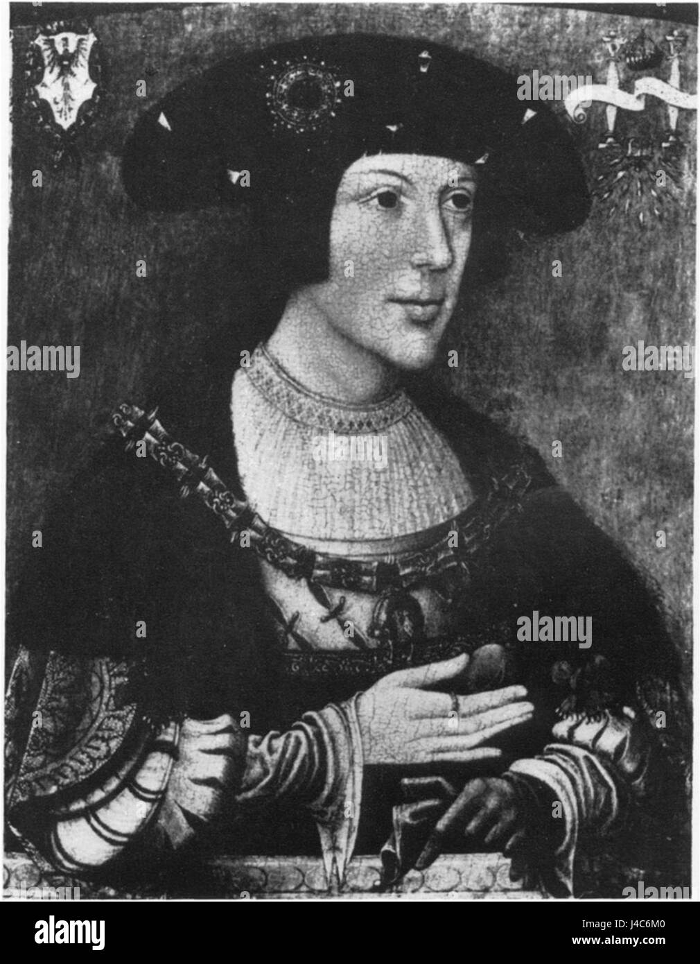 Portrait of Charles V Holy Roman Emperor. Anonymous 1520 21 Stock Photo ...