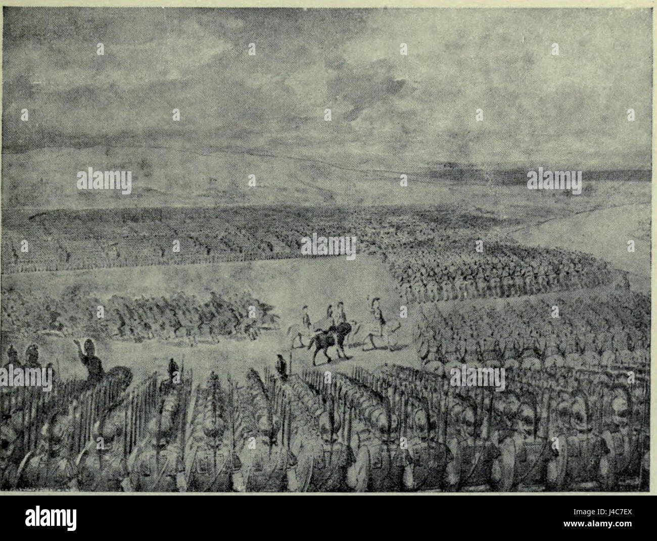 This historical event depicts King Porus of India preparing for the ...