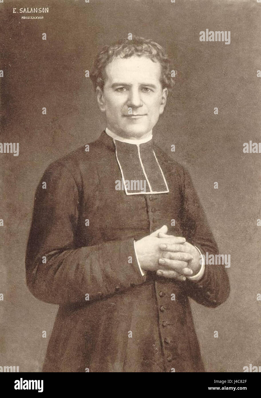 A portrait of Don Bosco, the Italian Catholic priest, educator, and ...