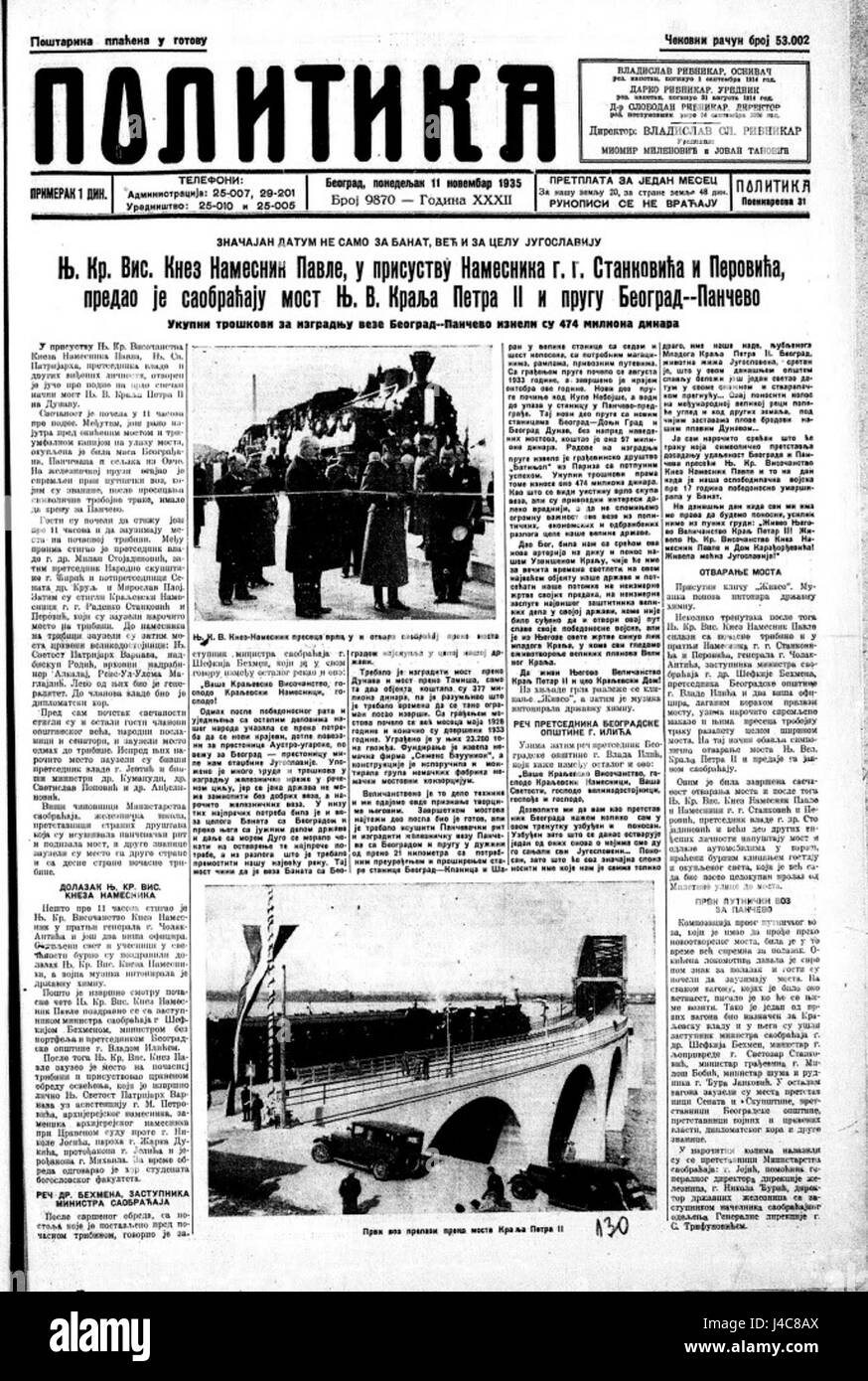 Politika from November 11, 1935, is a historical newspaper publication ...