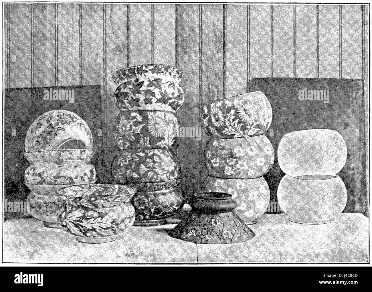 This image illustrates the four stages of etching, demonstrating the ...