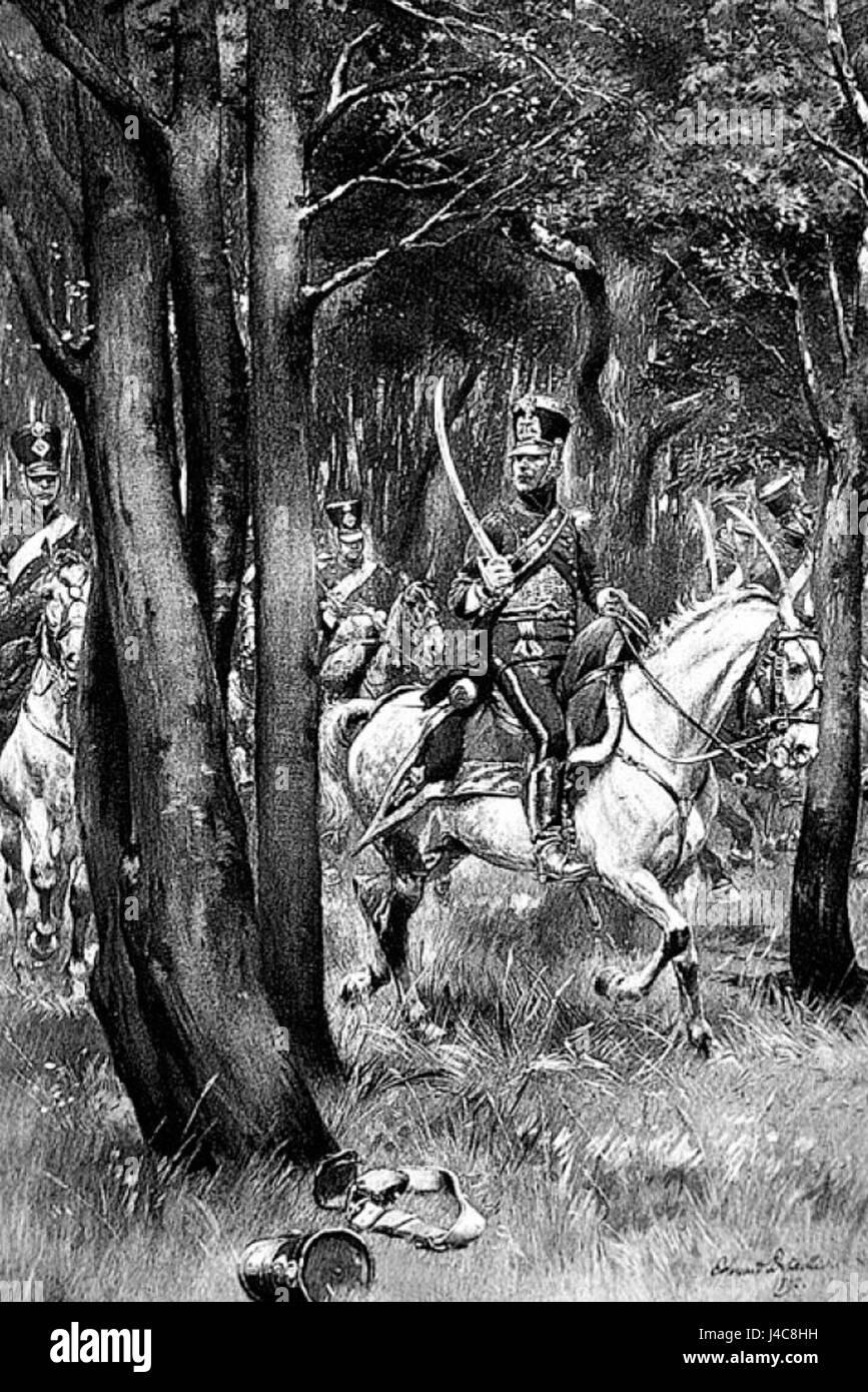 19th century painting forest Black and White Stock Photos & Images - Alamy