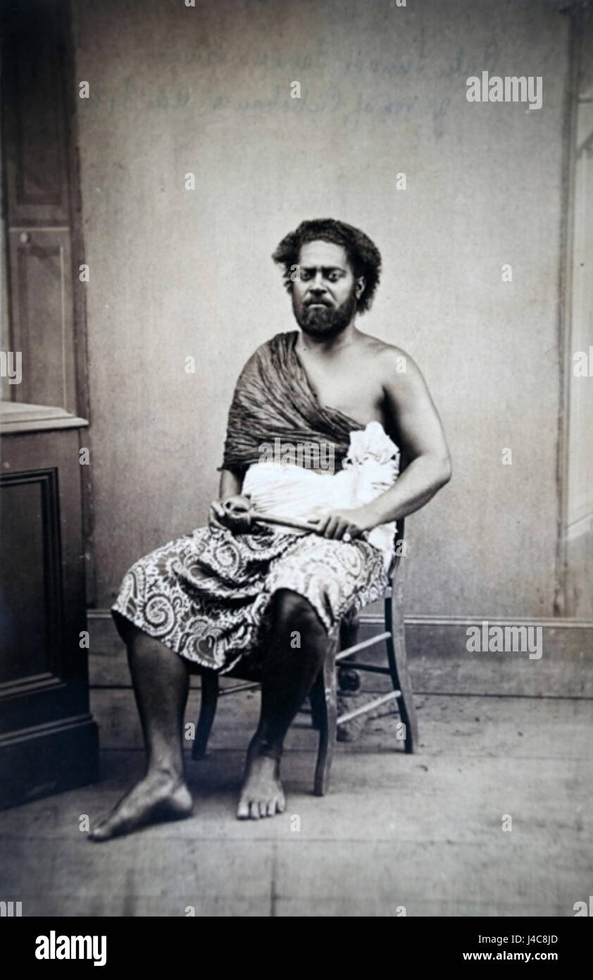 Ratu Timoci Tavanavanua, second son of Cakobau, photograph by Dufty ...