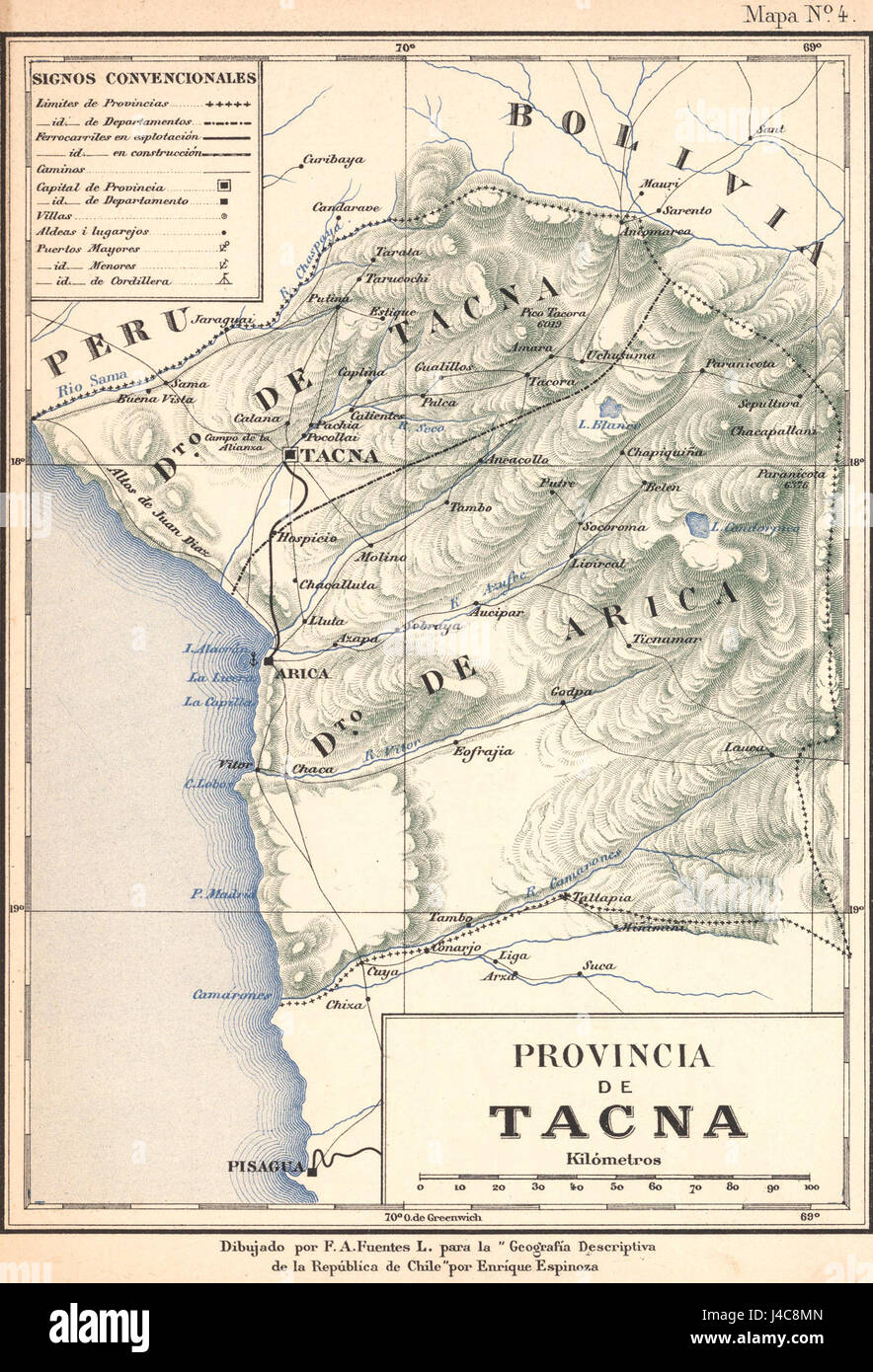 Provincia de Tacna 1895 Stock Photo - Alamy