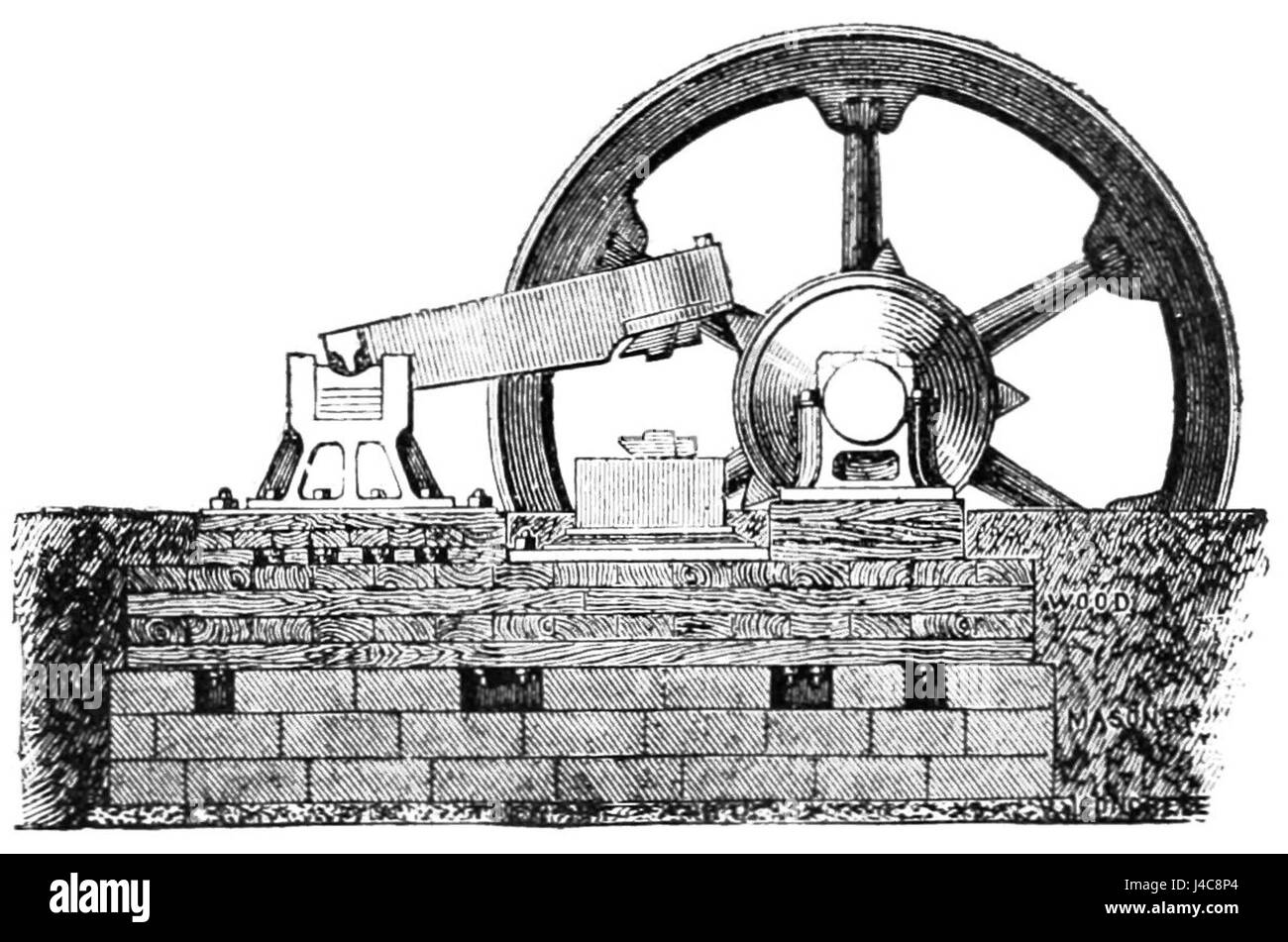 This title refers to an illustration or description of a trip hammer, a ...