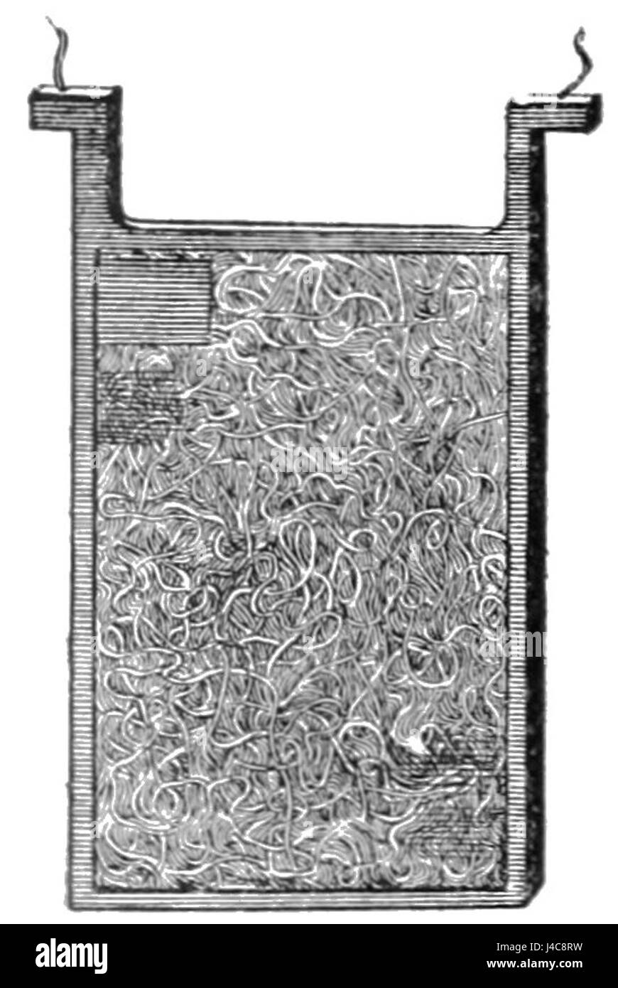 This image represents a scientific illustration of lead wire, showing ...