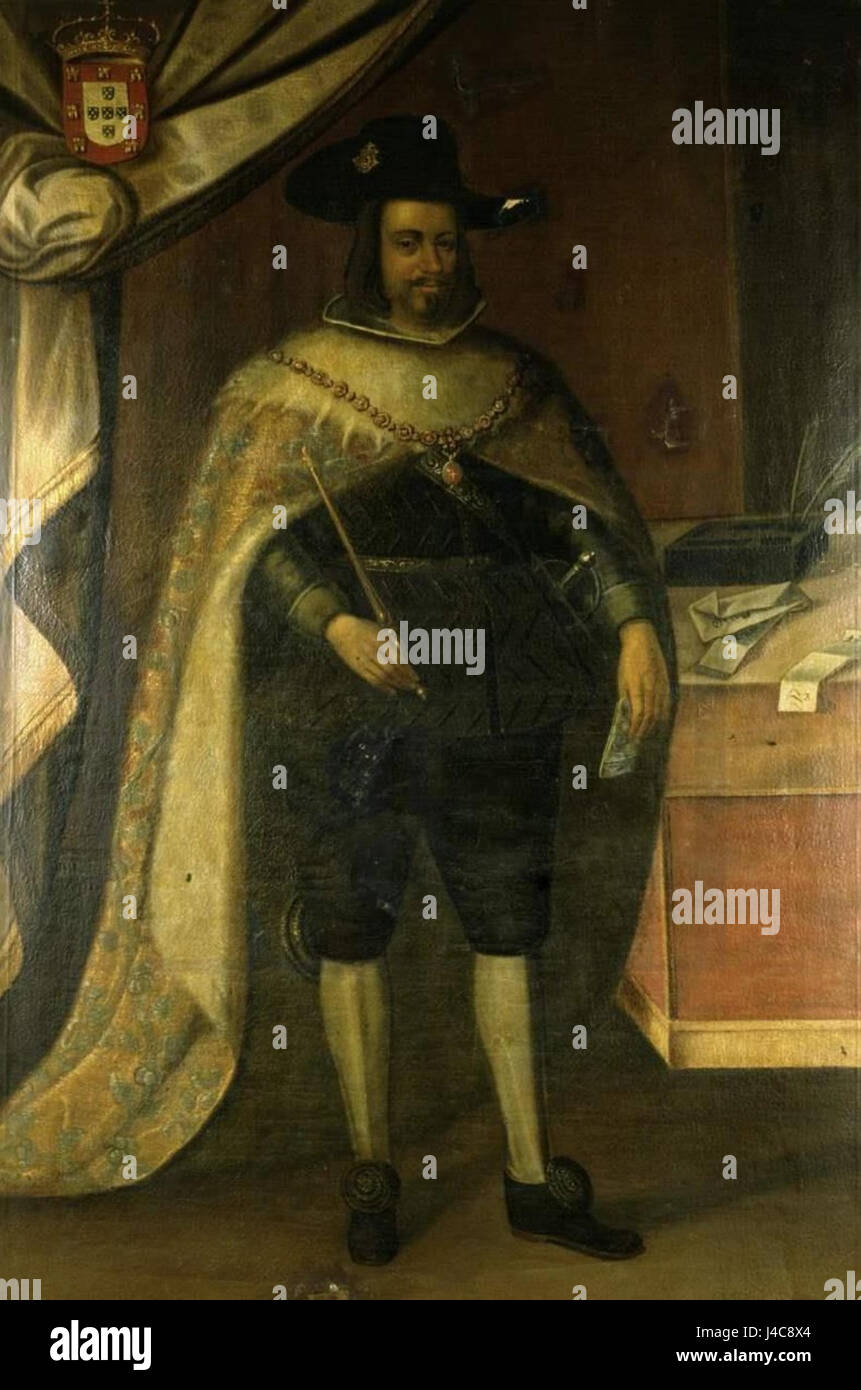 The portrait of King JoÃ£o IV of Portugal, housed at the Torre do Tombo ...