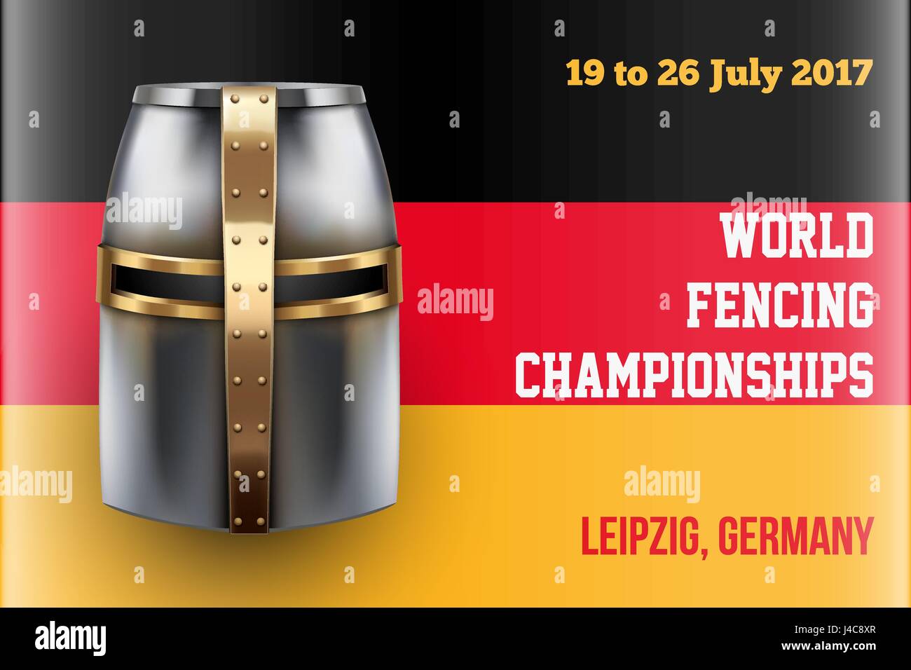 Fencing event poster Stock Vector Image & Art - Alamy