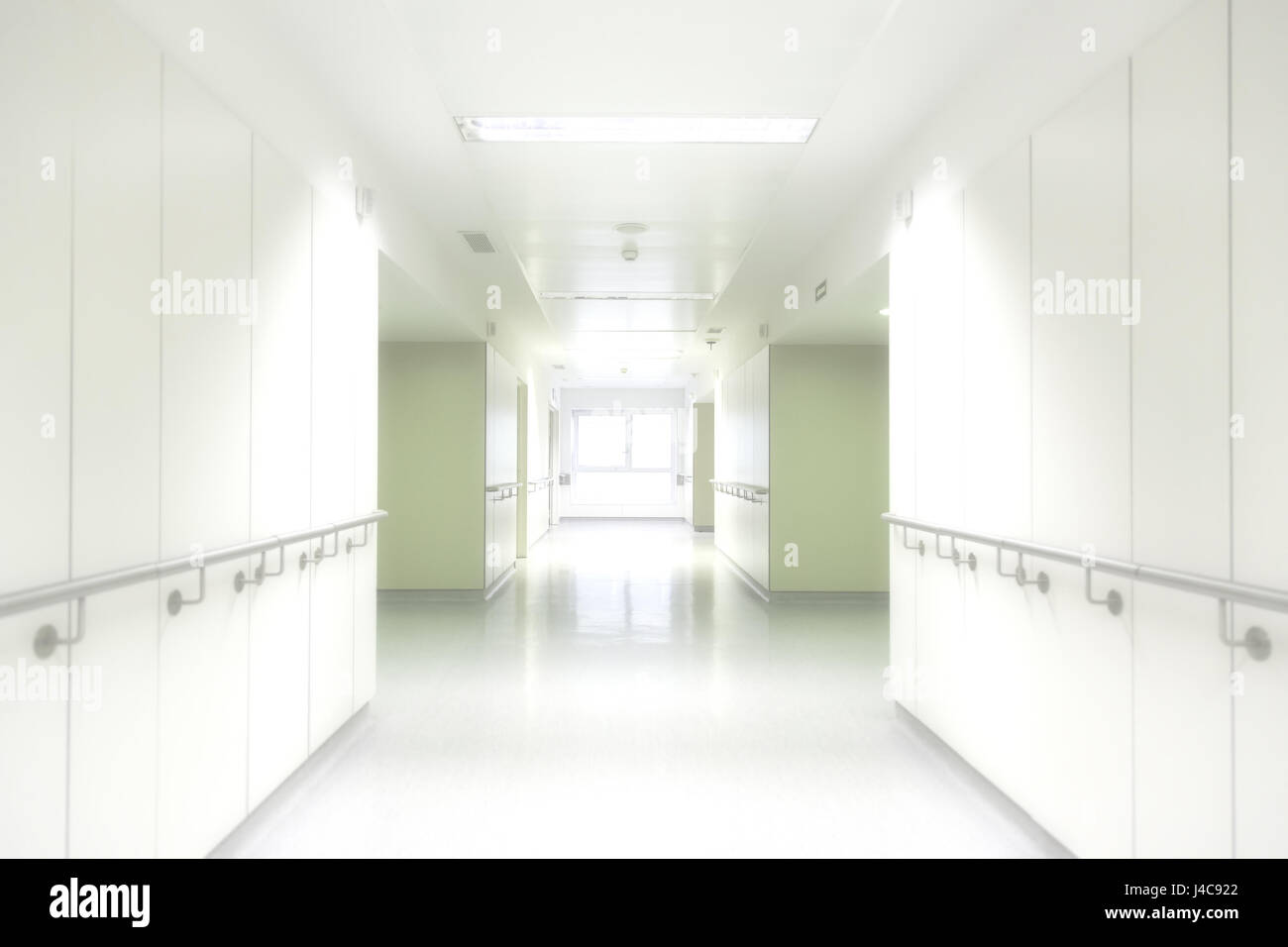 Corridor of a health hospital, detail of health and medicine, hospital ...