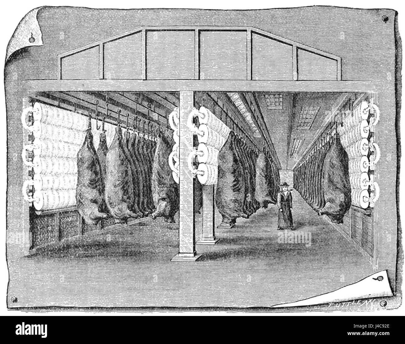 This image shows a room inside a cold storage warehouse, used for ...