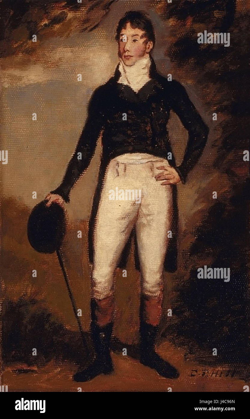 The portrait of John MacDonald of Garth captures the likeness of a ...