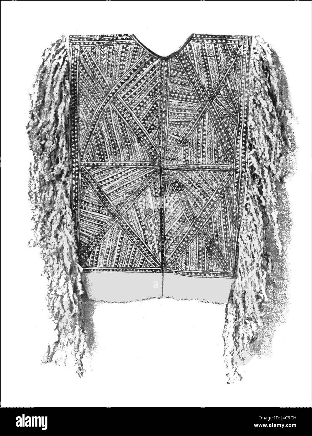 This illustration from 'PSM V39 D814' depicts traditional garments made ...