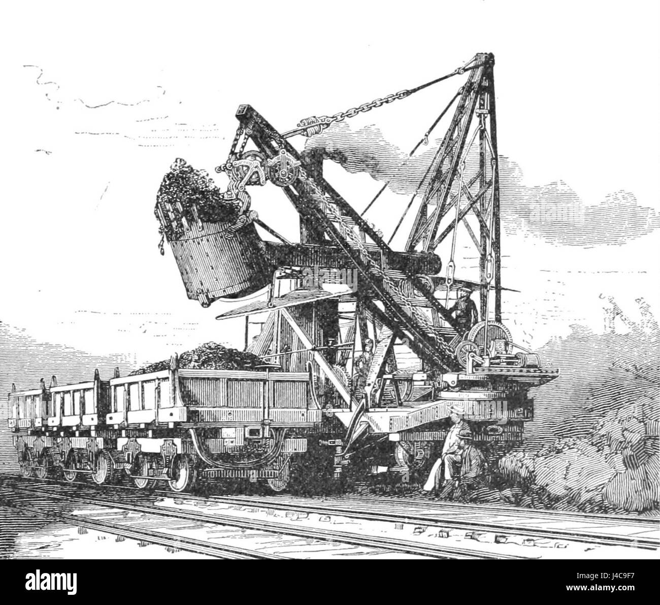 This illustration from PSM V32 D167 depicts an American excavator ...
