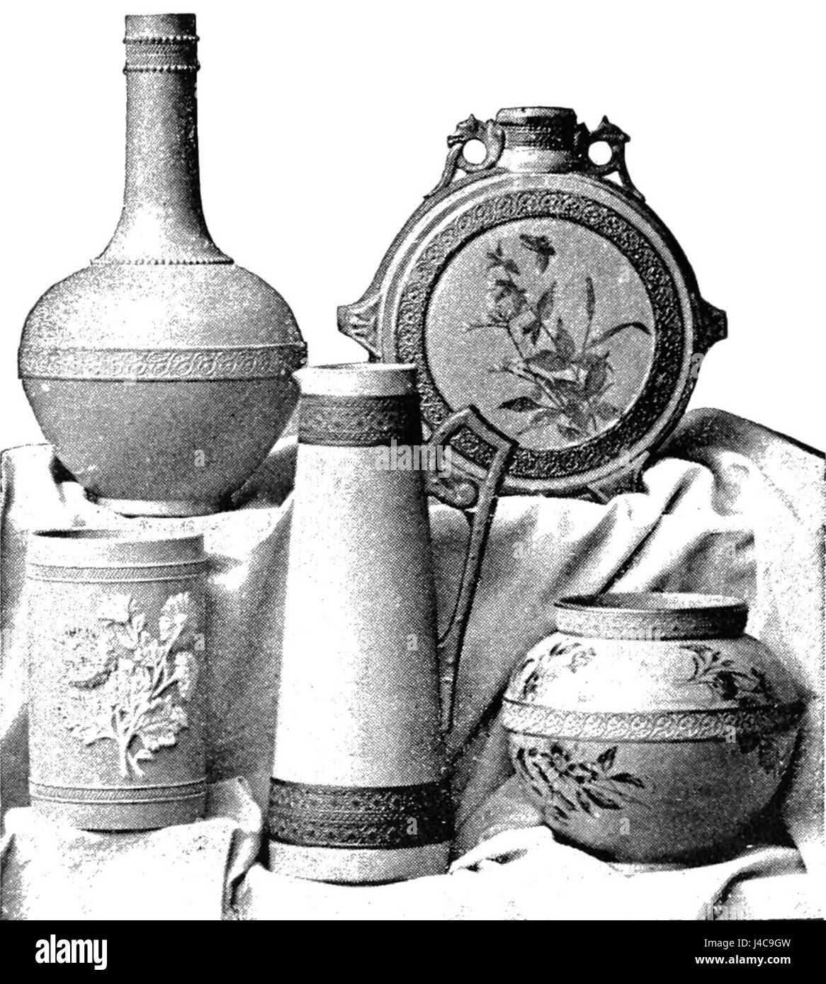 18th century pottery Black and White Stock Photos & Images - Alamy