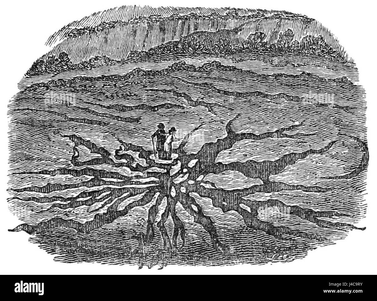 PSM V02 D534 depicts geological fissures near Gerocarne, Italy, a ...