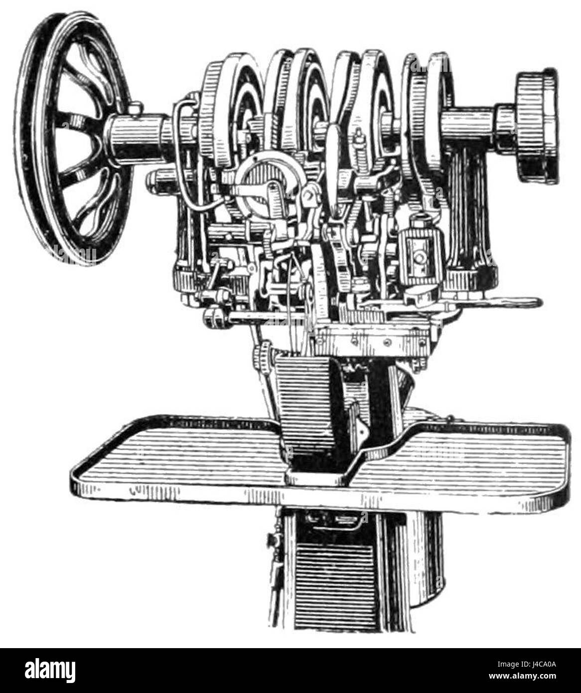 The Goodyear stitching machine, featured in the PSM V41 D519 ...